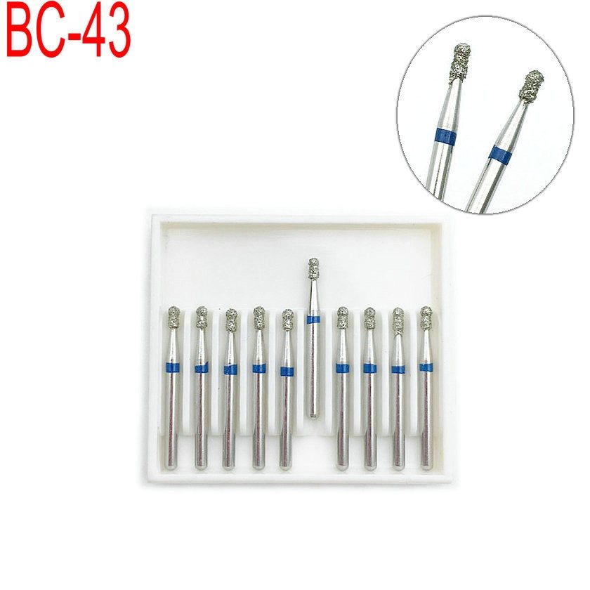 Type BC-43 Power Tool Drill Bits 10pcs/box Dental Clinic Diamond FG ...