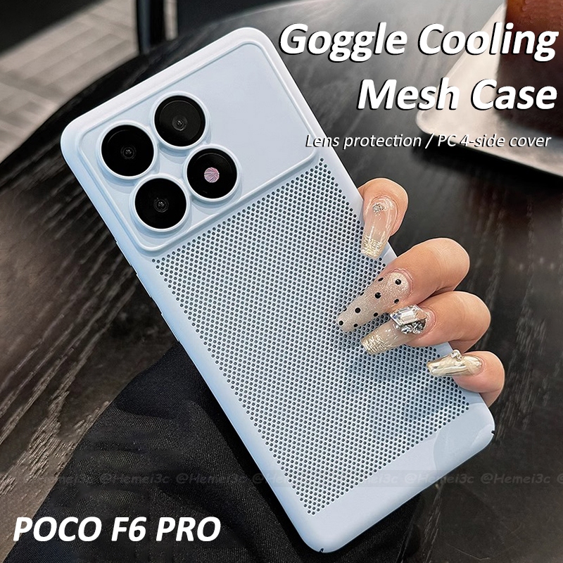Built-in Lens Protector for Xiaomi Poco F6 Pro Casing Plastic Cooling ...