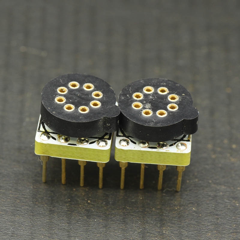 8P T099 Gold Seal to DIP Direct Insert Gold Pin Audio Op Amp IC Sockets Adaptor DIP8 8Pins ...