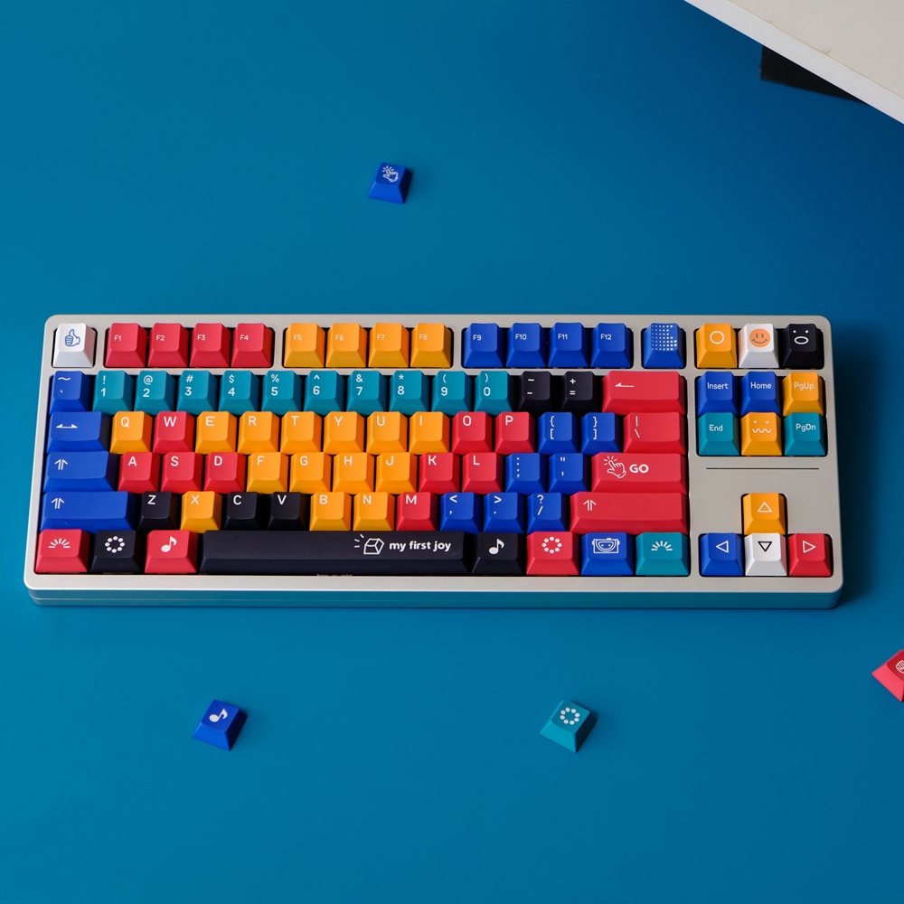 151 Keys Toy Keycaps Cherry Profile Colorful Cute Cool Keycap PBT Dye ...