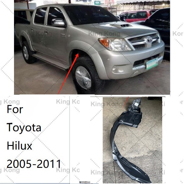 Front FENDER LINER FOR TOYOTA HILUX 2005 2006 2007 2008 2009 2010 2011 ...