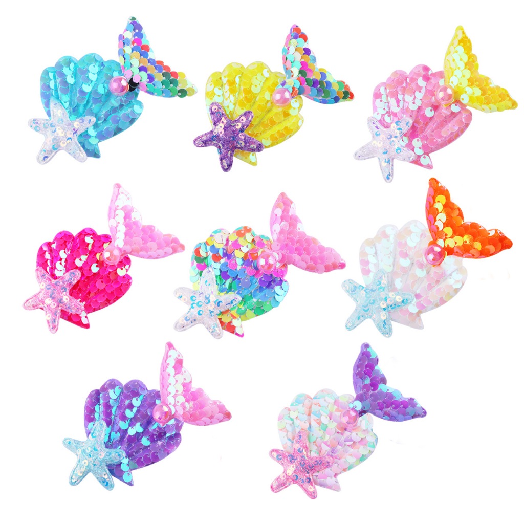 Mermaid Tail Hairpin Seashell Cute Cartoon Starfish Headband Headdress ...