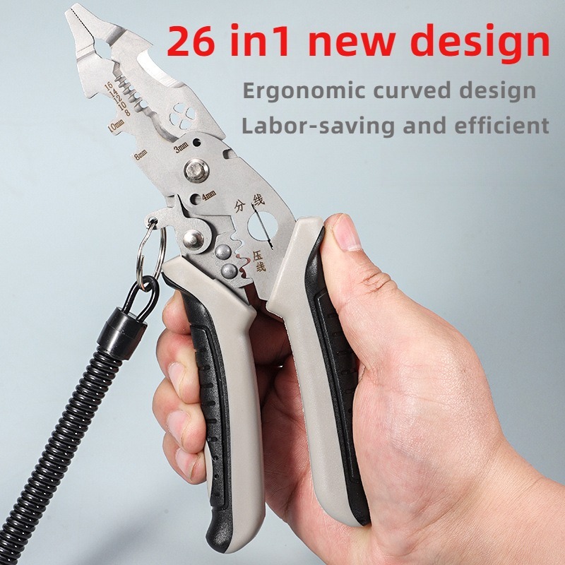 Multifunction wire stripper pliers for electrical,wire peeler cutter ...