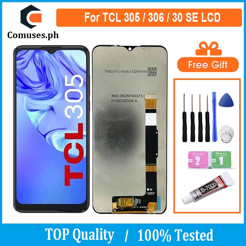 COMUSES Original LCD For TCL 305 / 306 / 30 SE LCD Display Touch Screen Digitizer Assembly ...