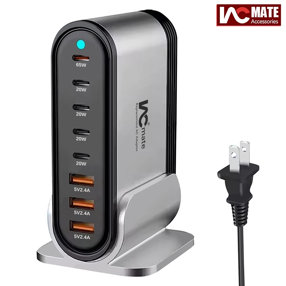 USB C Charger Multiport, Charging Station with 5 Type-C PD Charging and ...