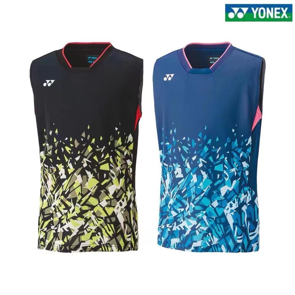 YONEX badminton jersey men's and women's sleeveless competition jersey men's and women's quick ...