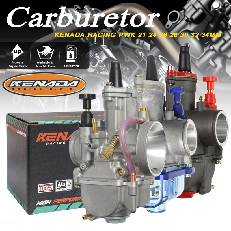 Kenada Racing Carburetor carb flat slide PWK 24/26/28/30/32/34MM off ...