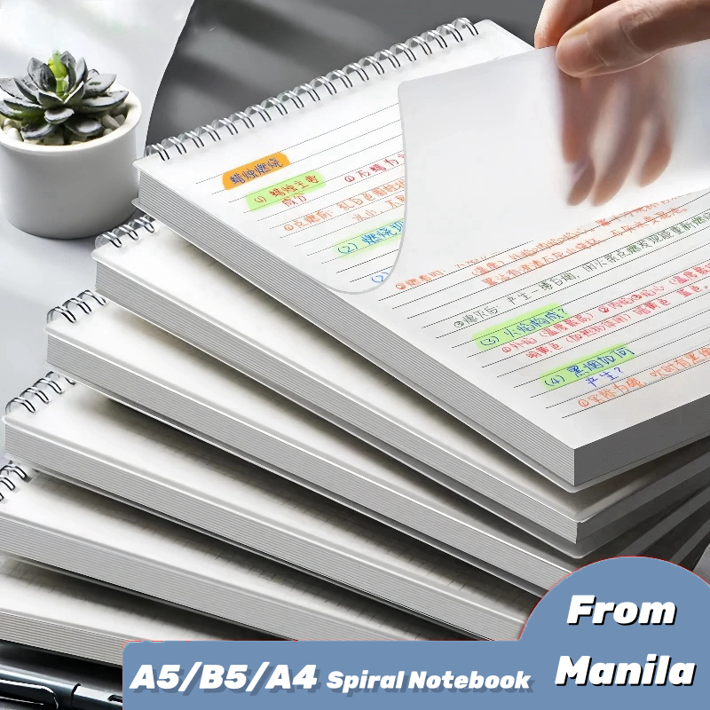 Spring Notebook A4/A5/B5 Notebook Flip Up Notebook Thickened Steno ...