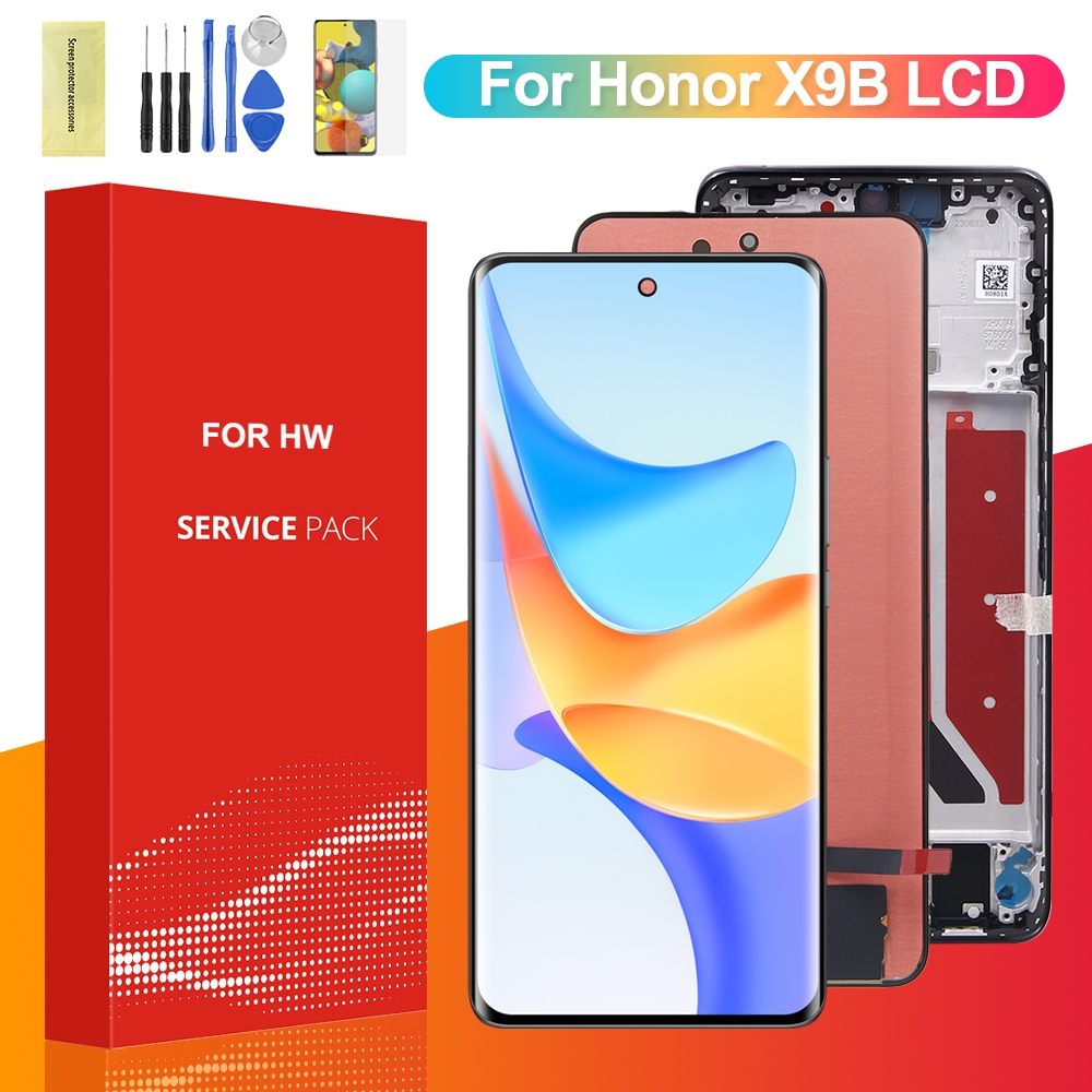AMOLED 120Hz For Honor X9b LCD ALI-NX1 Display With Frame Touch Screen ...