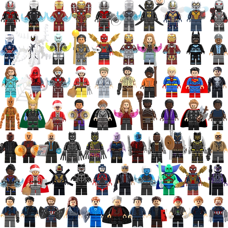 Super Heroes Movie Lizard Peter Parker Tony Stark Thor Loki Assembled ...