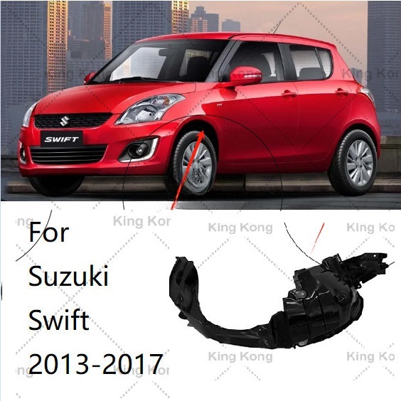 Car front fender liner for Suzuki Swift 2013 2014 2015 2016 2017 car ...