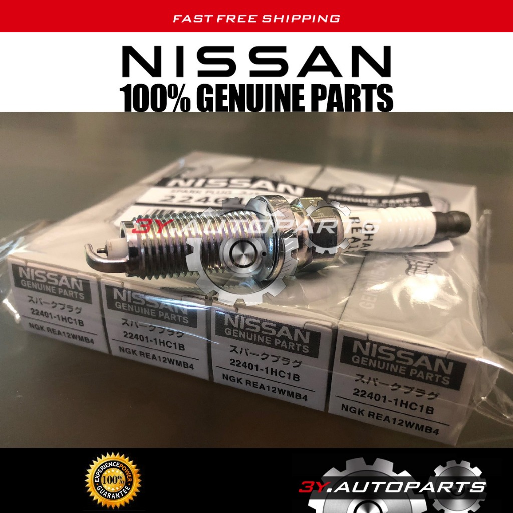Genuine Nissan 22401-1HC1B Spark Plug IRIDIUM (4pcs) NISSAN ALMERA N17 ...