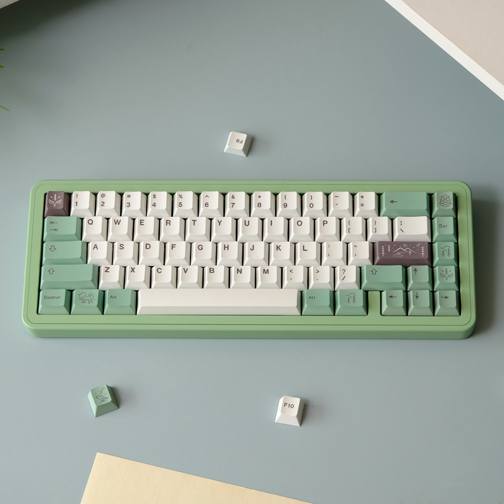 129 Keys GMK November Fog Keycaps Cherry Profile PBT Dye Sublimation ...