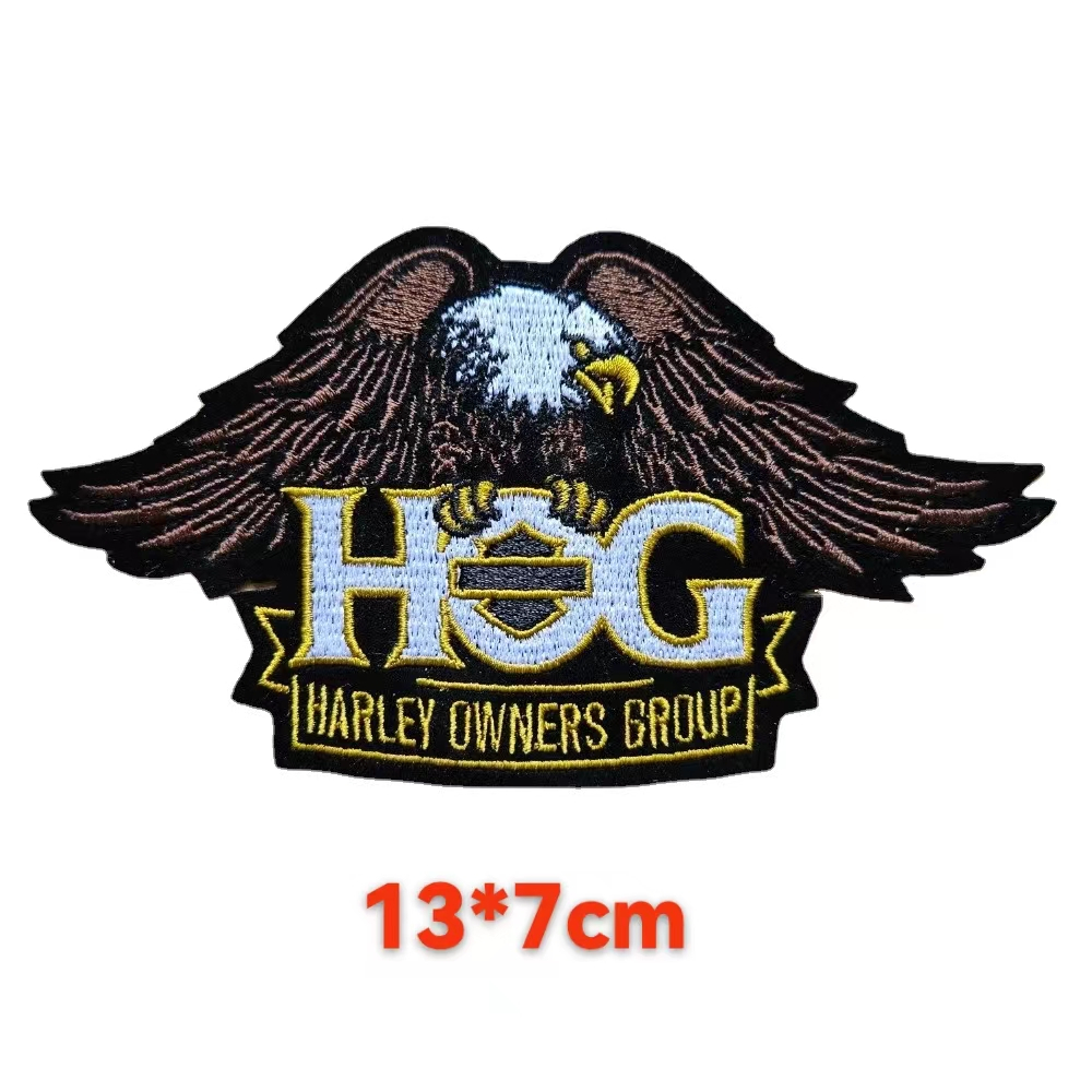 Customize Patches HOG Harley-Davidson Motorcycle Iron-On Embroidery ...