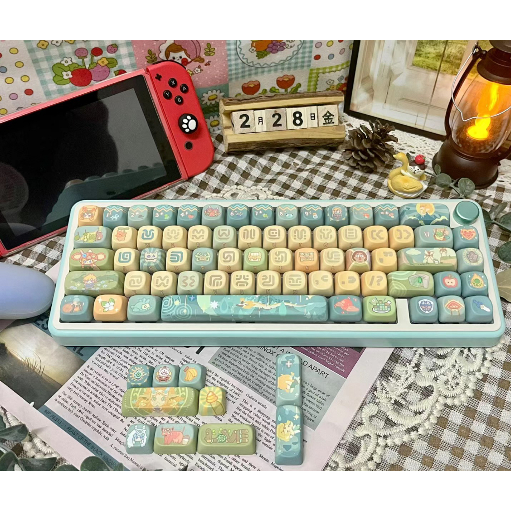 Zelda Keycaps 142 Keys MOA/SOA Height PBT Material Keycap Five Sided ...