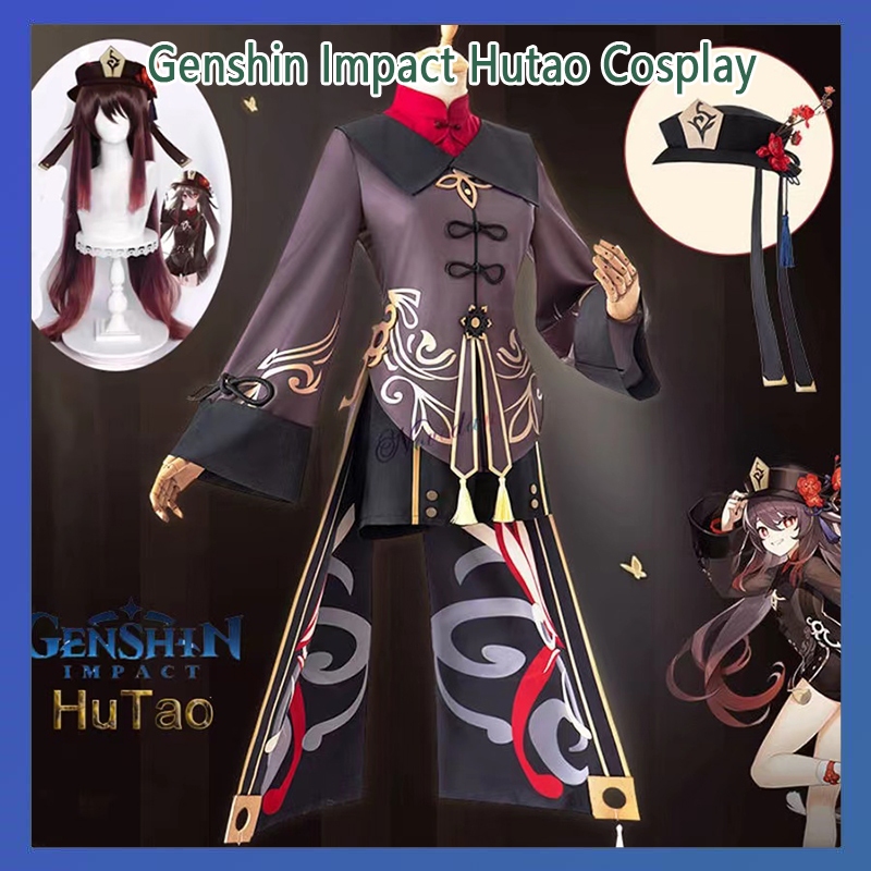 Genshin Impact Hutao Cosplay Costume Hutao wig and Hutao Clothes Hutao ...