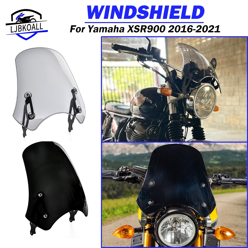 LJBKOALL XSR900 Windshield Windscreen For Yamaha XSR 900 2016 2017 2018 ...