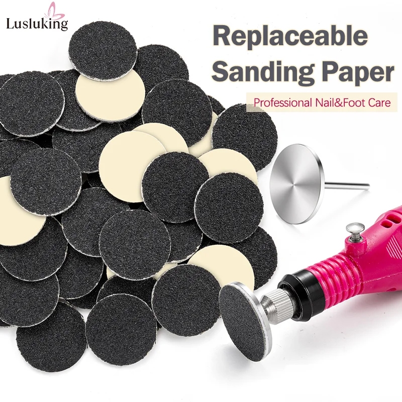Lusluking 25mm Removal Replaceable Sand Paper Metal Disk Pads Combo ...