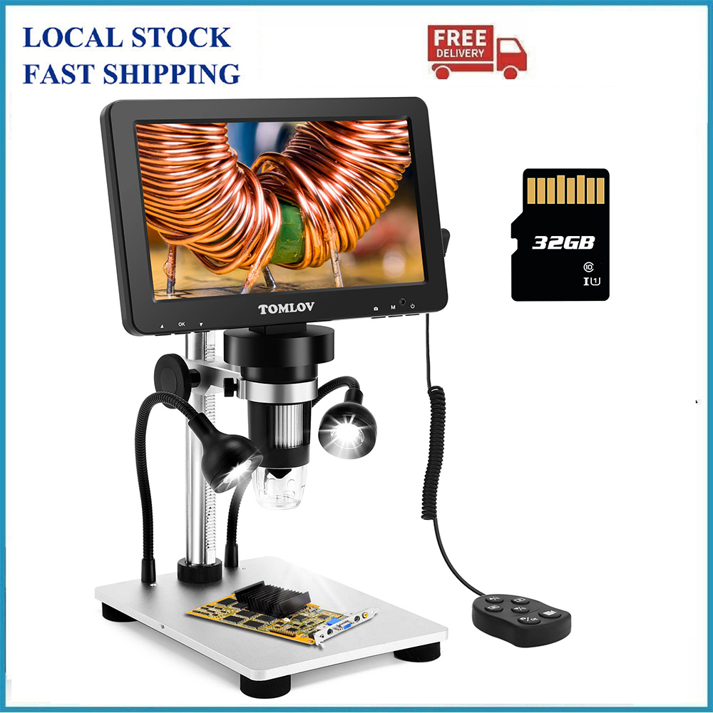 [PH Stock]DM9 TOMLOV 7 Inch 1080p Lcd Digital Microscope Wired Remote ...