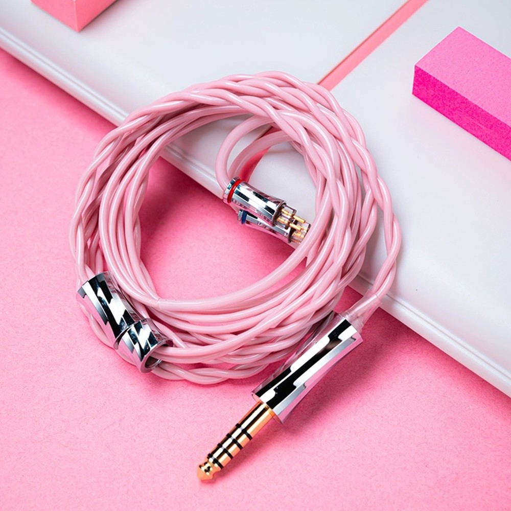 Xiao Ying 6N Single crystal copper silver plated 2Pin MMCX Pink ...