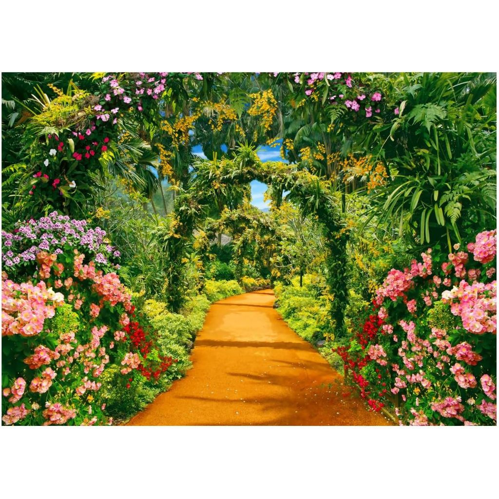 7X5FT Garden Backdrop Spring Summer Photography Backdrop Secret Garden ...
