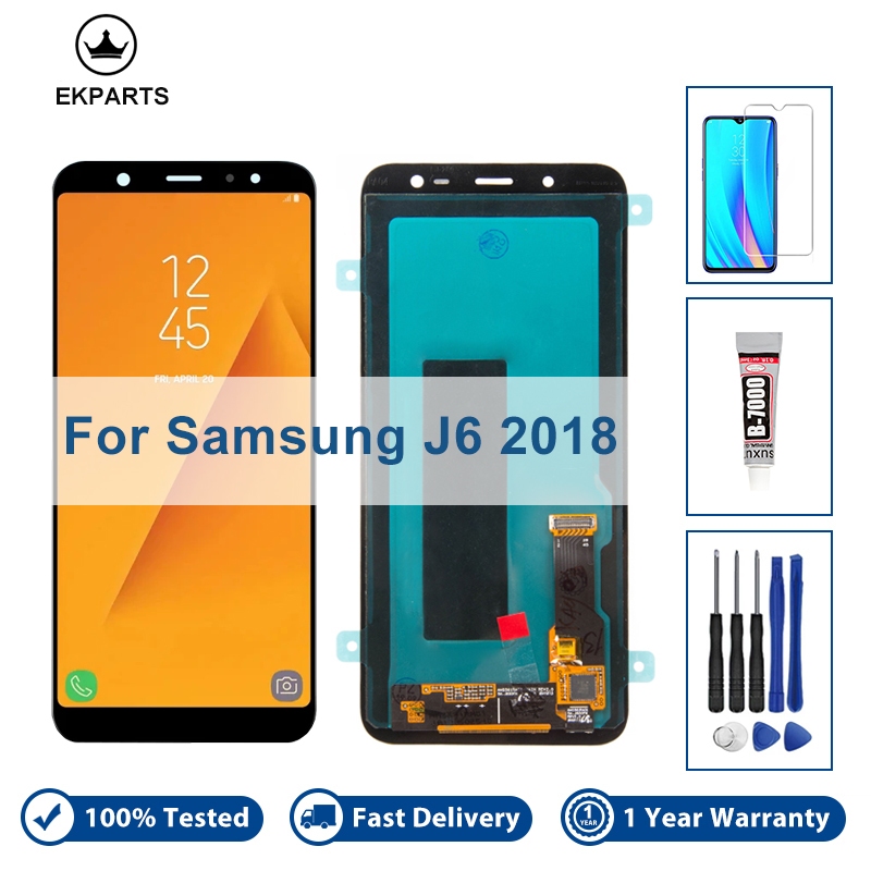 No Dead Pixel For Samsung Galaxy J6 2018 J600 LCD Display Touch Screen Assembly SM-J600G SM ...