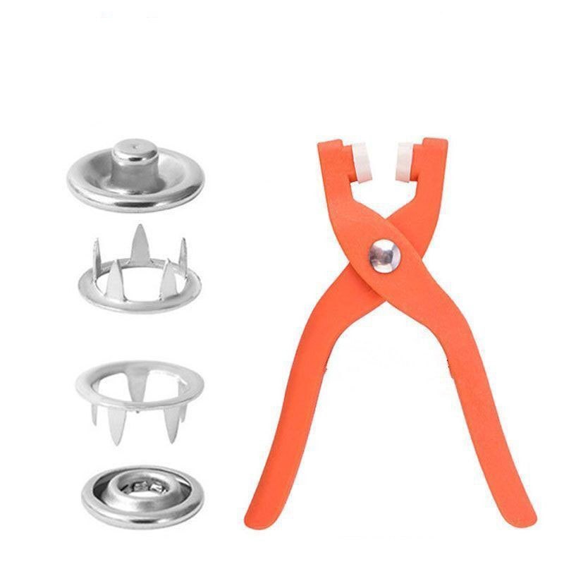 Nylon five claw buckle installation tool pliers set no-sew invisible ...