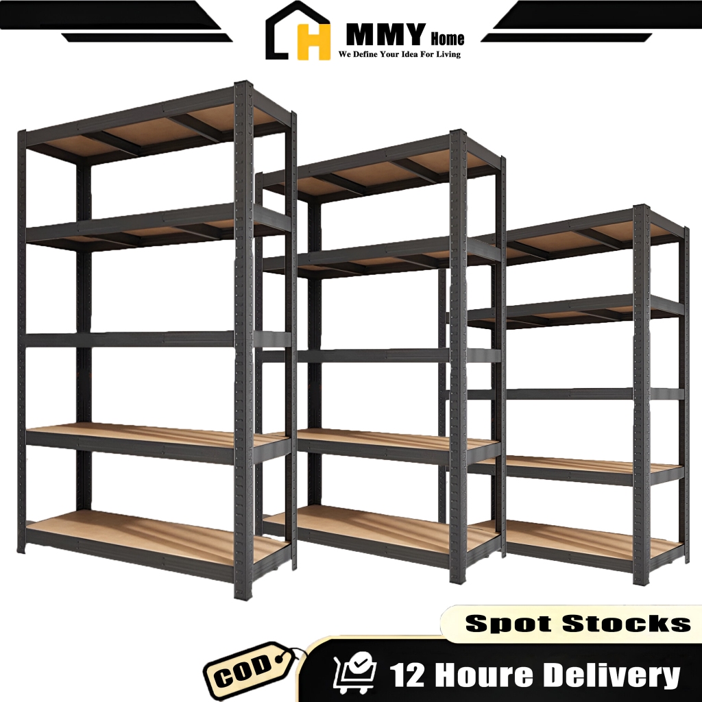 3/4/5/6 Layers Boltless Steel rack Load 750KG Organizer Adjustable ...