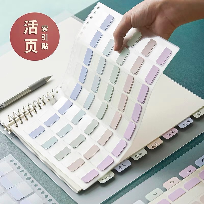 INS Style Index Stickers Macaron Sticky Notes Notebook Pagination Label ...
