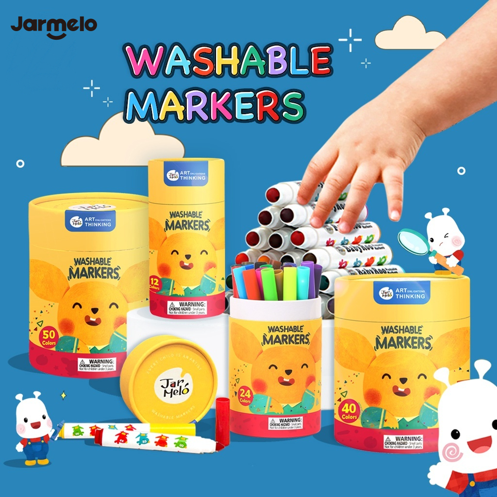 Jar Melo Washable Magic Paint Pens for Kids Washable Markers suitable ...