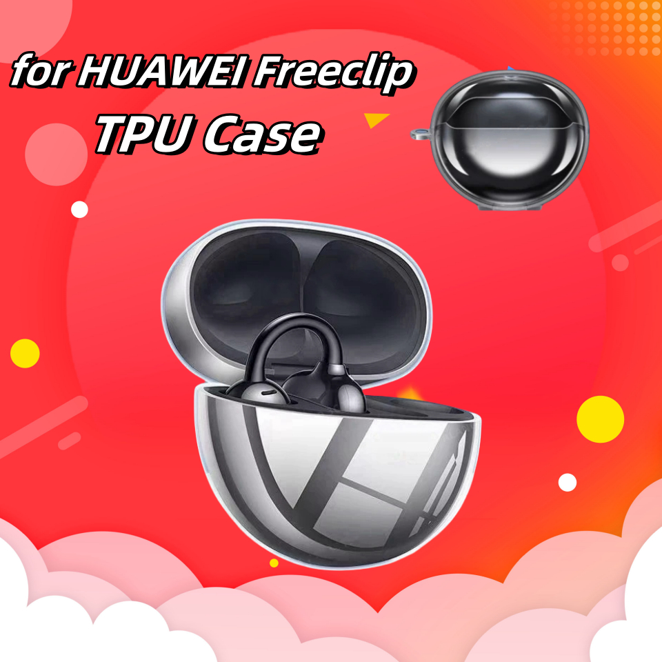 Earbuds Case TPU Housing For Huawei FreeClip Clear Soft Headset Cover ...