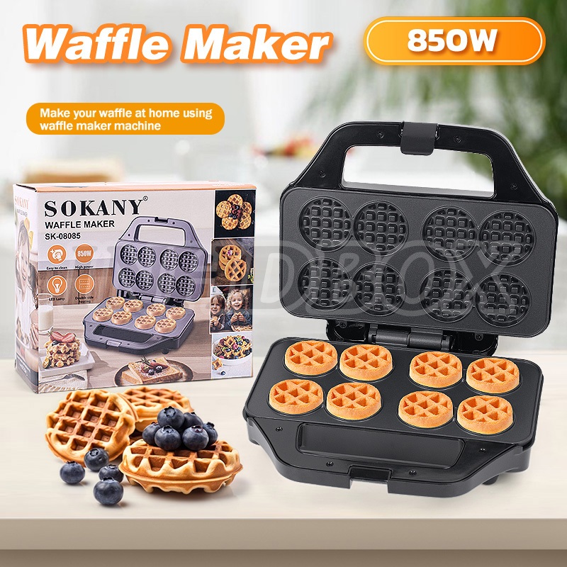 INHDBOX 8 / 16 Hole Waffle Maker Electric Waffle Machine Mini Waffle ...