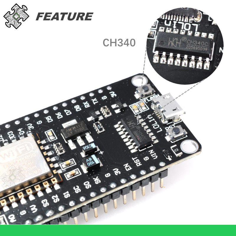 ENGLAB★ ESP8266 NodeMCU , ESP8266 WIFI Development Board, CH430 CP2102 ...