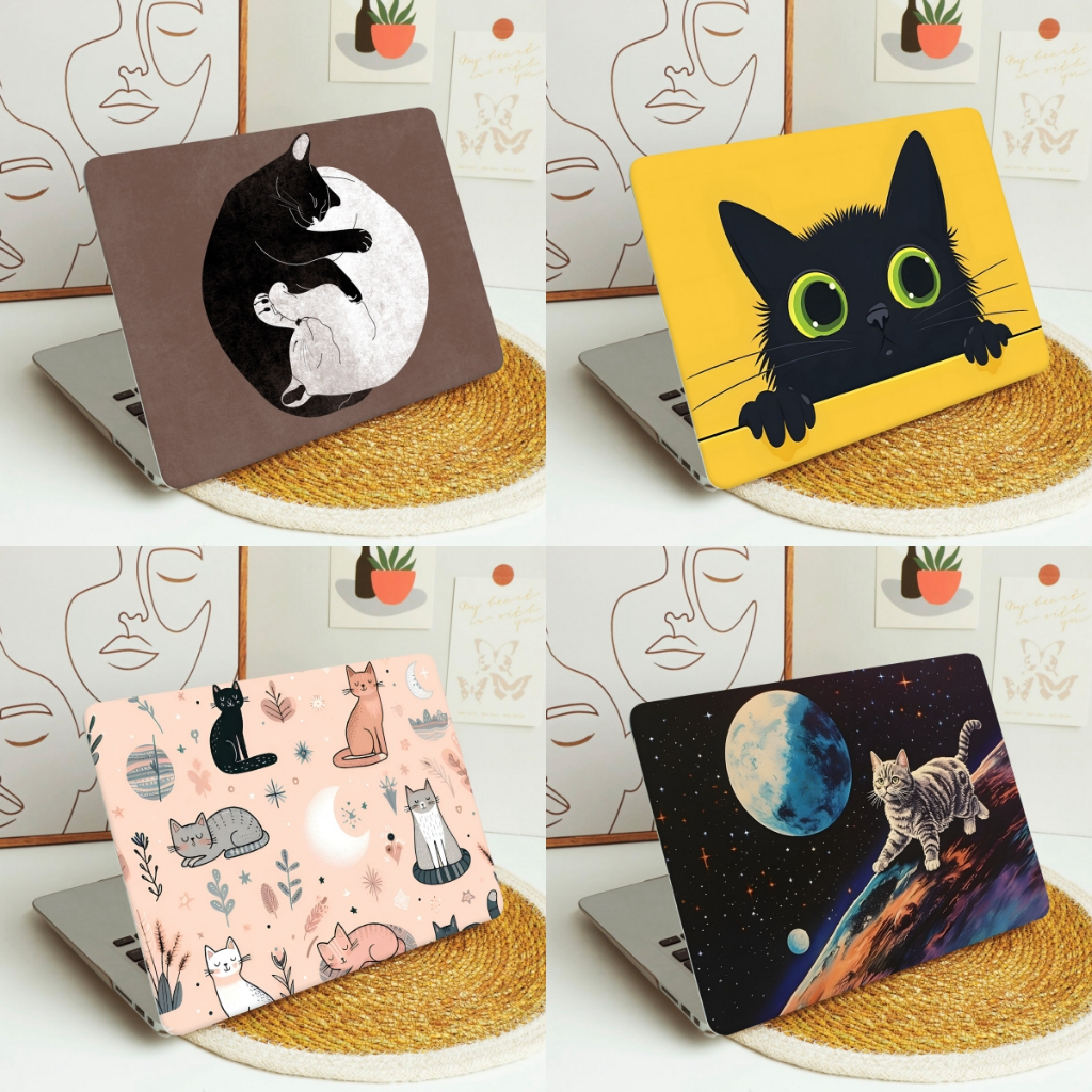 Cute Pet Cat print hard case compatible for MacBook Case M4 2025 A3240 ...
