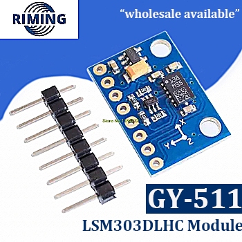 GY-511 LSM303DLHC Module e-Compass 3 Axis Accelerometer + 3 Axis Magnetometer Module Sensor ...