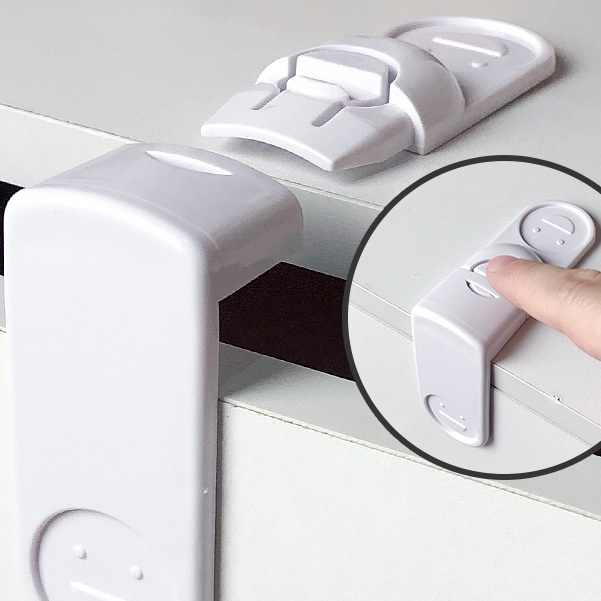 6PCS Child Safety Locks Baby Proofing Cabinet Lock Drawer Lock Right ...