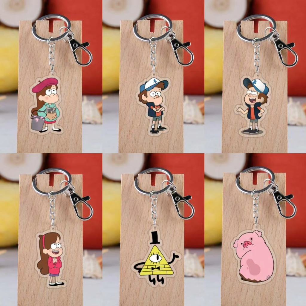 Anime Weird Town Acrylic Double-Sided Transparent Keychain Gravity ...