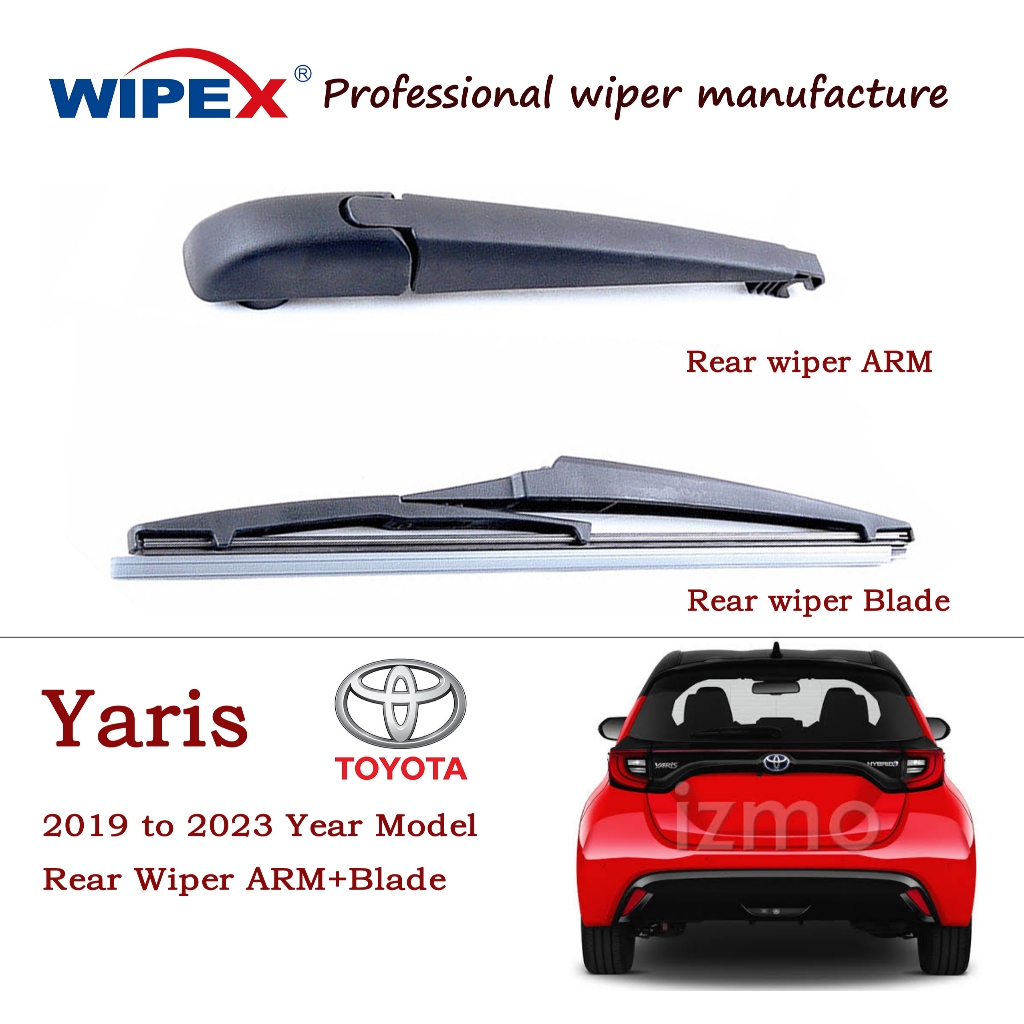 original Toyota Yaris Rear Wiper Assembly Set for 2019 to 2023 year ...