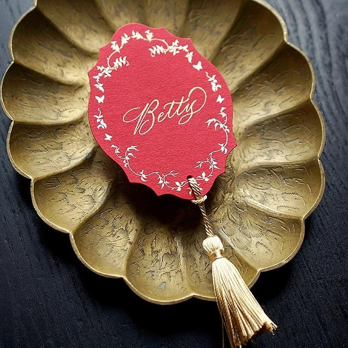 Customized Card Name Tag Table Card Dinner Party Handwritten Seat Card ...
