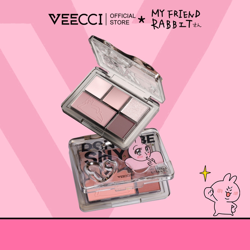 VEECCI x MY FRIEND RABBIT Eyeshadow Five Color Comprehensive Palette ...