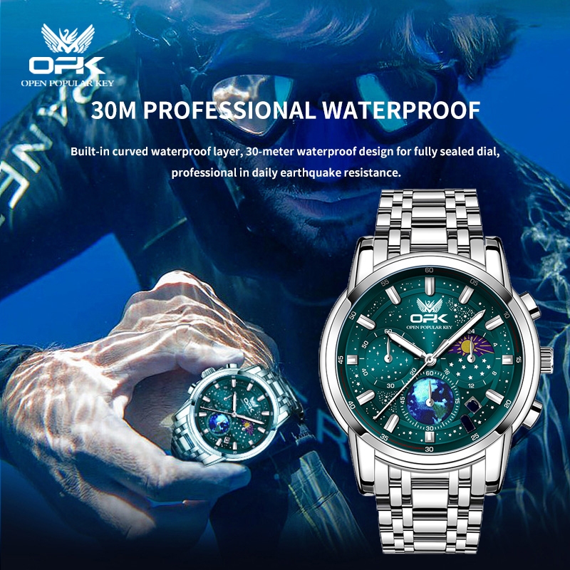 OPK Watch For Men Water Proof Original Stainless Steel With Box ...