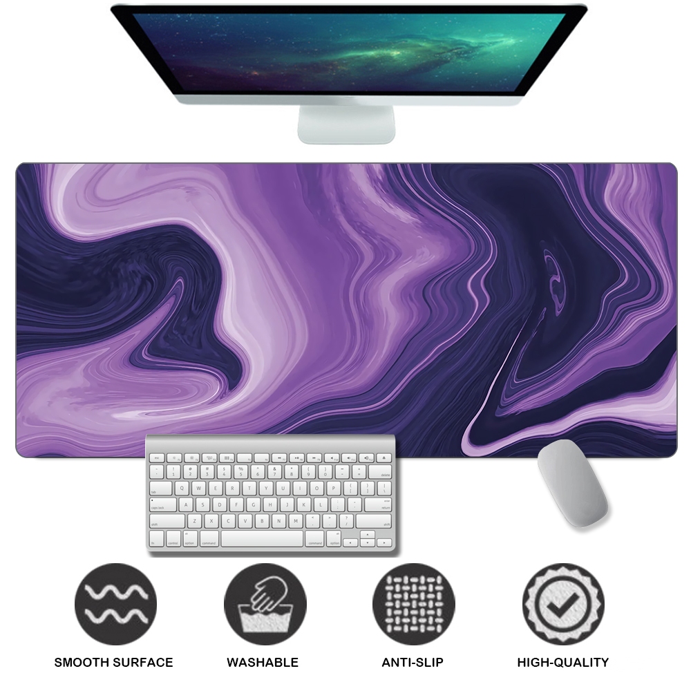 Purple Marble pattern Mousepad Extended Mousepad Large Gaming Mouse pad ...