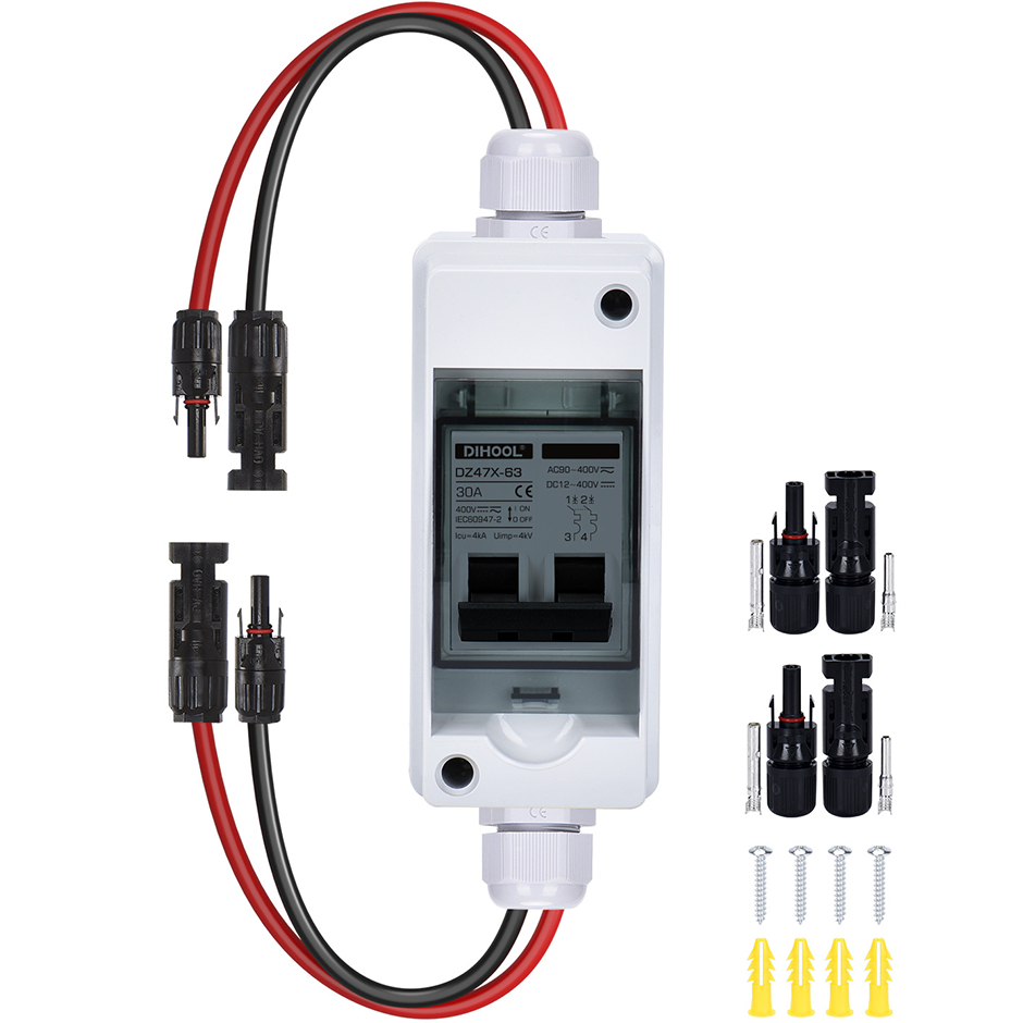 Solar PV Disconnect Switch MAX 400V 30A IP65 Circuit breaker Outdoor ...
