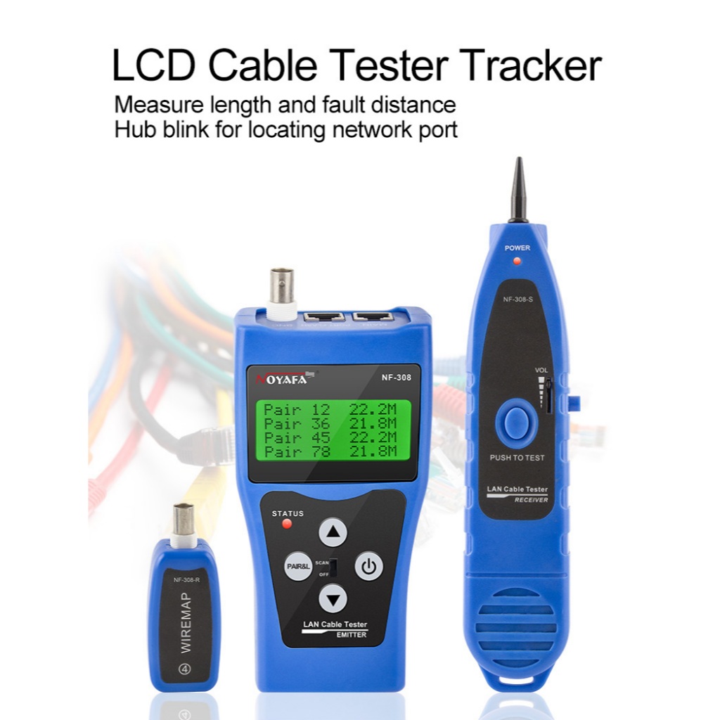 Noyafa NF-308B Line Finder Network Multifunctional LCD Display ...