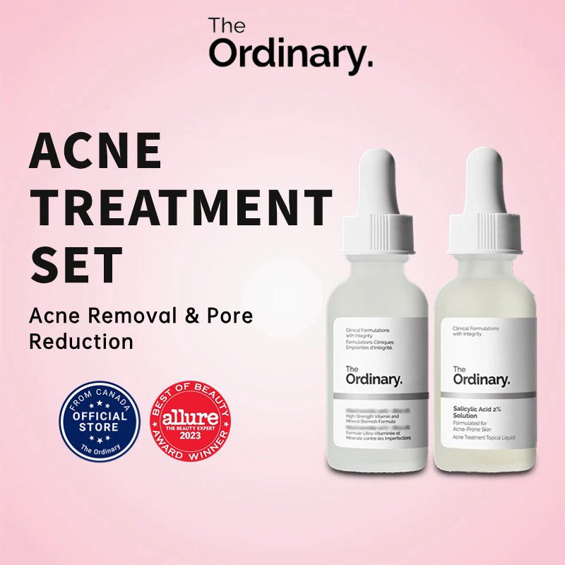 The Ordinary Set Acne Treatment Niacinamide Serum + Salicylic Acid ...