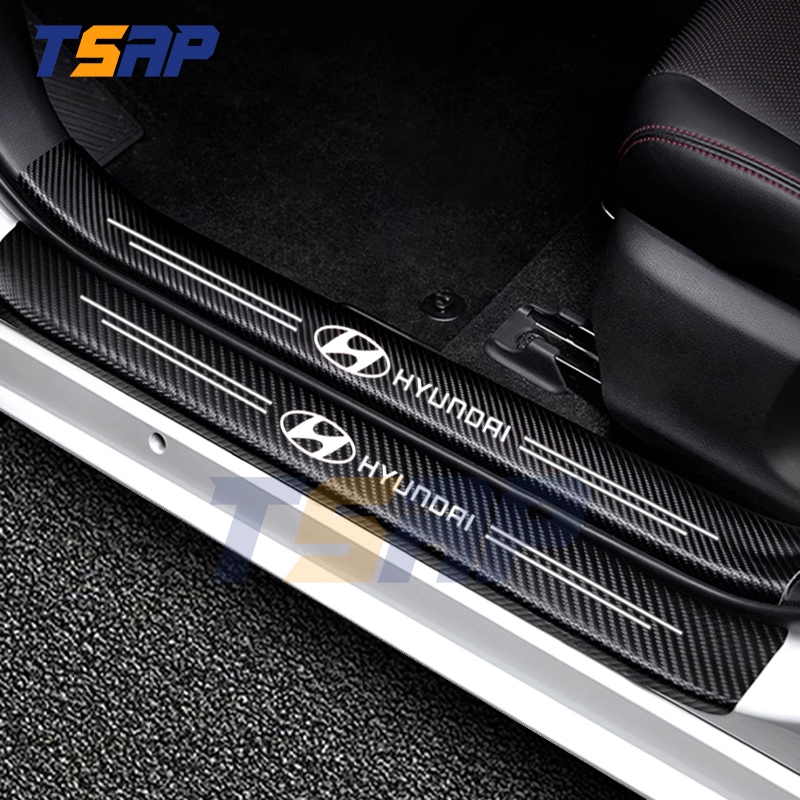 9Pcs/set Hyundai Car Door Sill Strip Side Step Anti Scratch Protector ...