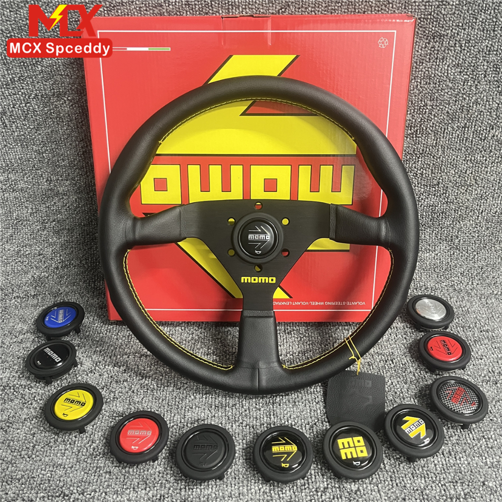 Italy Momo V1 Steering Wheel 14inch 350mm Racing Aluminum Alloy Bracket ...