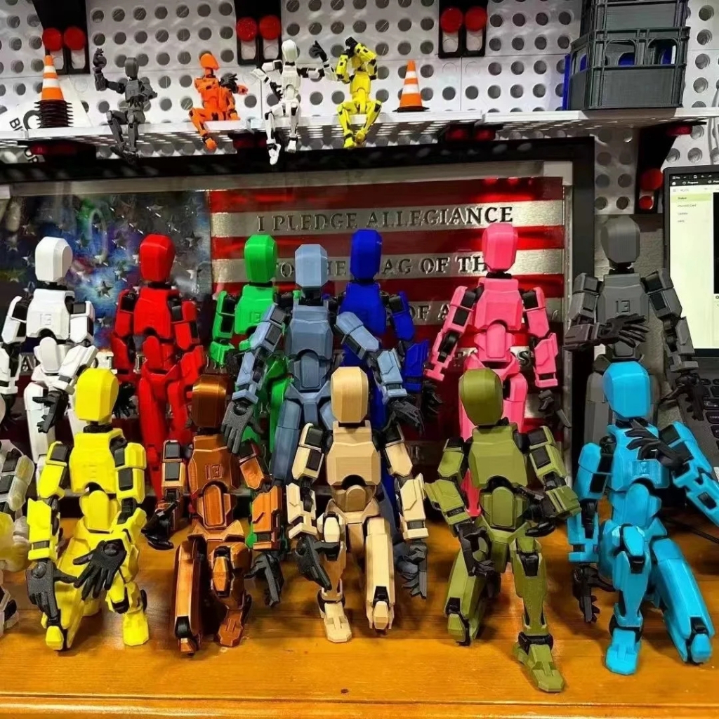 Dummy 13 Action Figure,T13 Action Figure 3D Printed Multi-Jointed ...