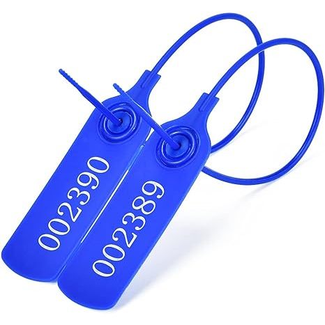Plastic Seal Pull-Tite Security Seal Numbered Security Tags Self ...