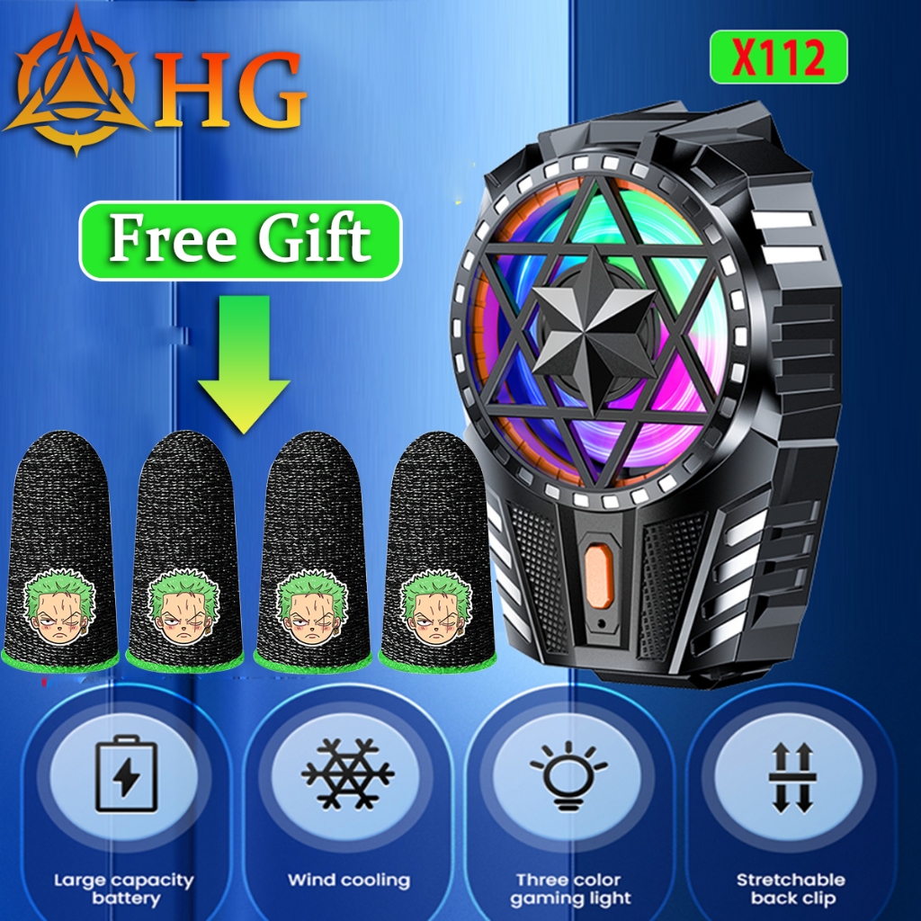 HG Cell Phone Cooler Portable Mobile Phone Radiator Phone Cooling Fan Dissipate Heat Cooling ...